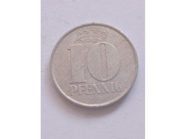 10 Pfennig 1965.g - Nemačka DDR -