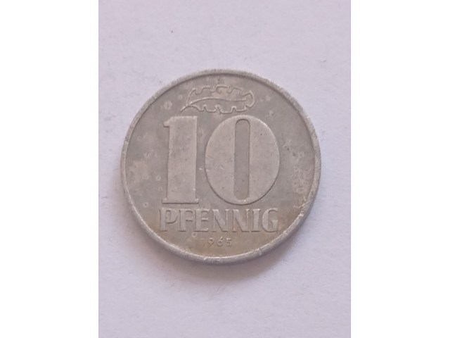 10 Pfennig 1965.g - Nemačka DDR -