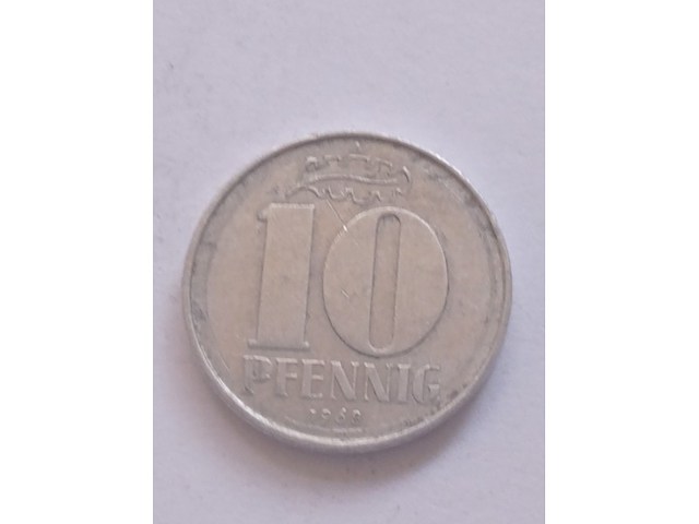 10 Pfennig 1968.g - Nemačka DDR -