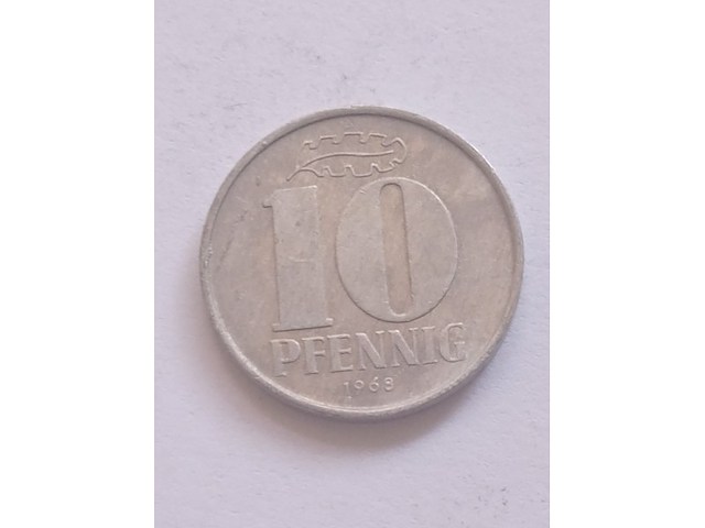 10 Pfennig 1968.g - Nemačka DDR -