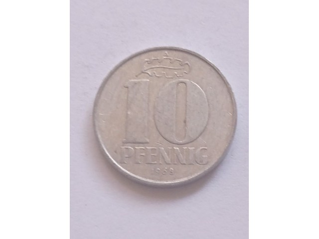 10 Pfennig 1968.g - Nemačka DDR -