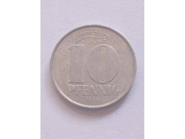 10 Pfennig 1968.g - Nemačka DDR -