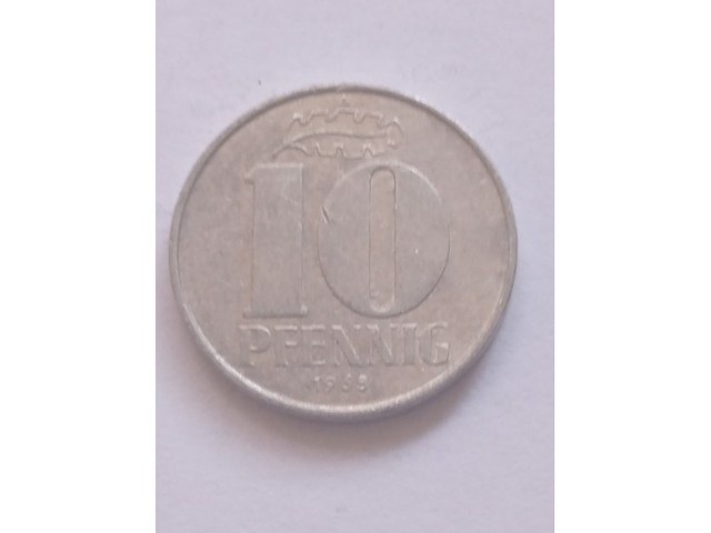 10 Pfennig 1968.g - Nemačka DDR -