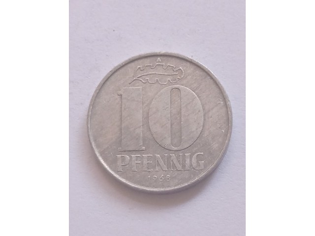 10 Pfennig 1968.g - Nemačka DDR -