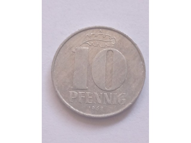 10 Pfennig 1968.g - Nemačka DDR -