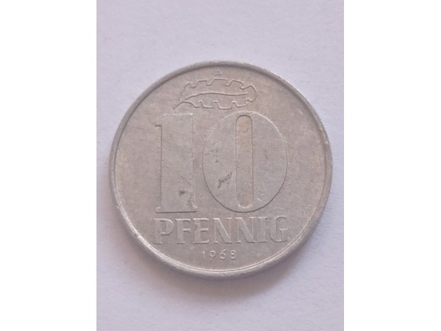 10 Pfennig 1968.g - Nemačka DDR -