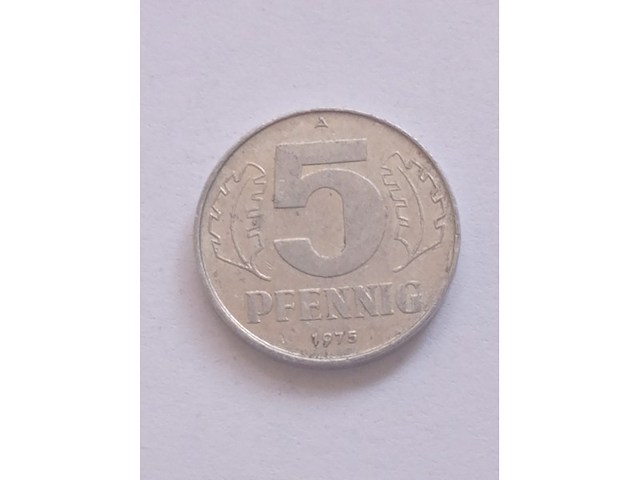 5 Pfennig 1975.g - Nemačka DDR -