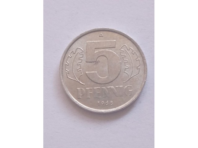 5 Pfennig 1968.g - Nemačka DDR -