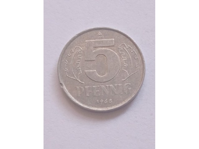 5 Pfennig 1968.g - Nemačka DDR -