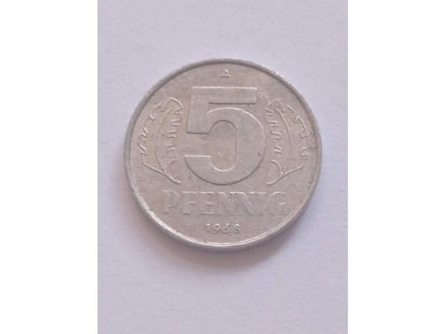 5 Pfennig 1968.g - Nemačka DDR -