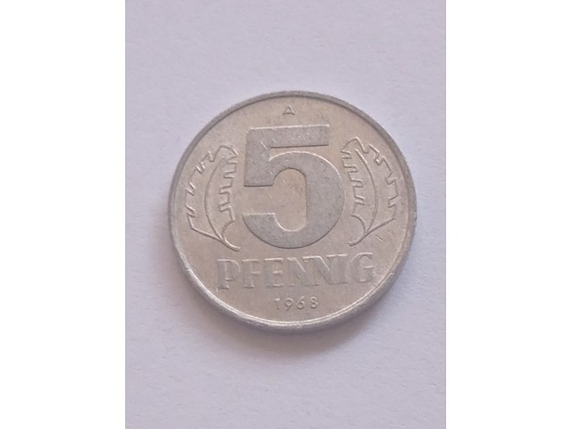 5 Pfennig 1968.g - Nemačka DDR -