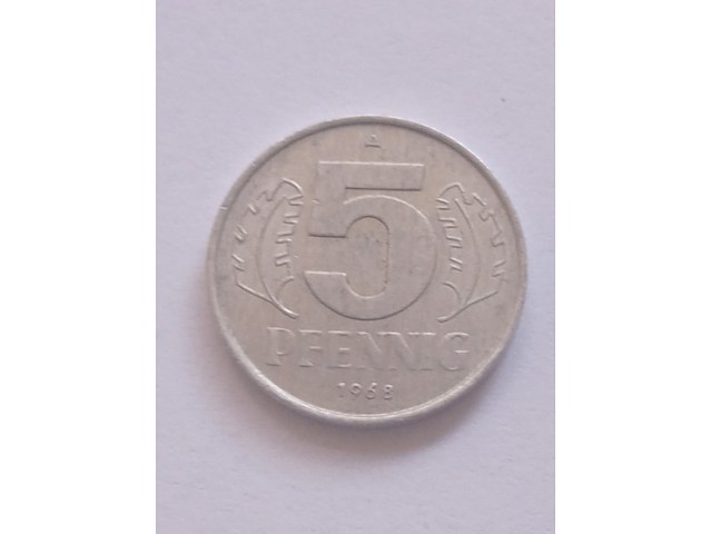 5 Pfennig 1968.g - Nemačka DDR -