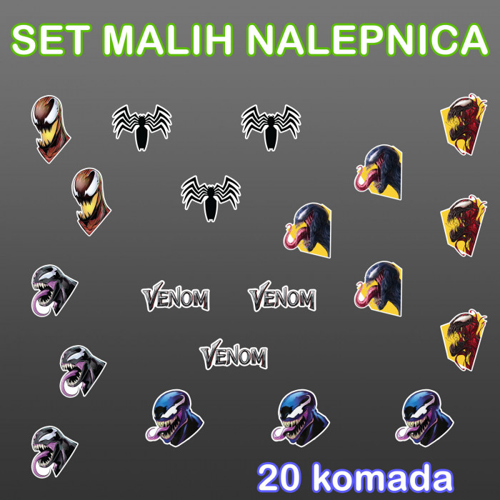 VENOM SET MALIH NALEPNICA - 20KOM