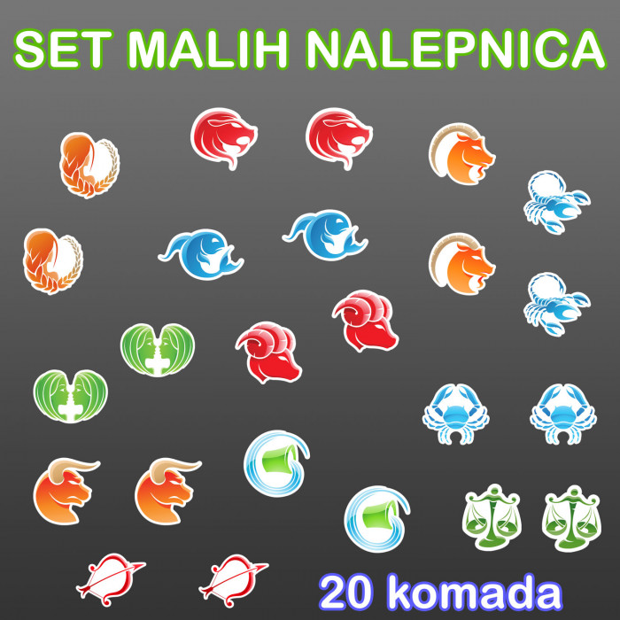 HOROSKOP SET MALIH NALEPNICA - 24KOM