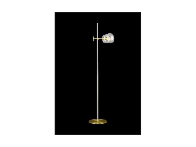 LUNA 91 podna lampa 1xE14 GOLD/WHITE/CLEAR GLASS BB Link