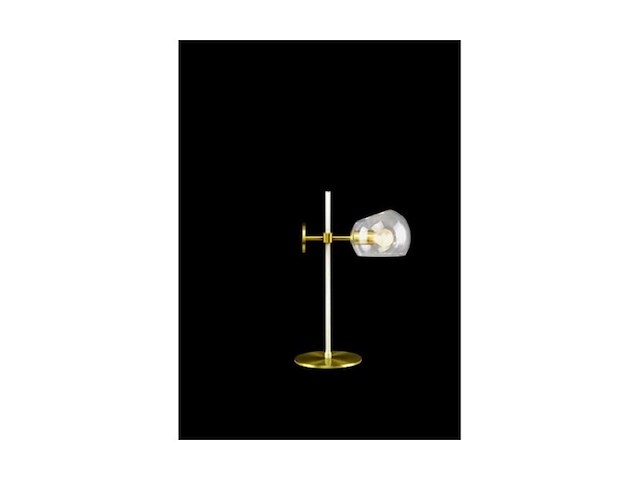 LUNA 90 stona lampa 1xE14 GOLD/WHITE/CLEAR GLASS BB Link