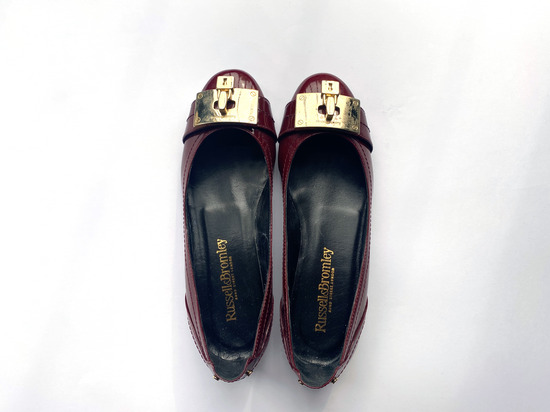 Russell & Bromley bordo lakovane cipele