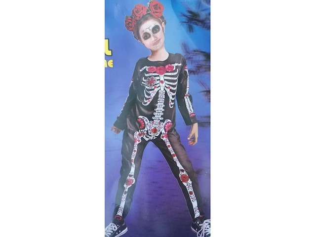 Skeletorka deciji kostim