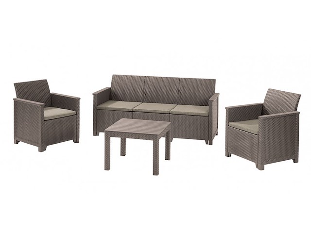 BAŠTENSKI SET ELODIE 3 SEATER, KAPUĆINO