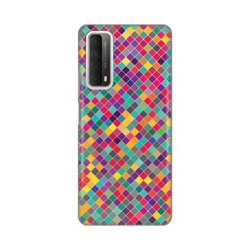 Silikonska futrola - maska print Skin za Huawei P Smart 2021 Colorful cubes