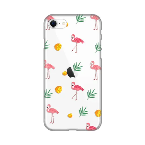 Silikonska futrola - maska print Skin za iPhone 7/8/SE 2020/2022 Flamingos