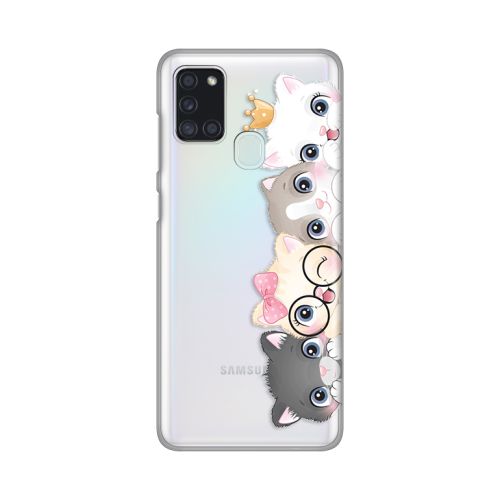 Silikonska futrola - maska print Skin za Samsung A217F Galaxy A21s Cats