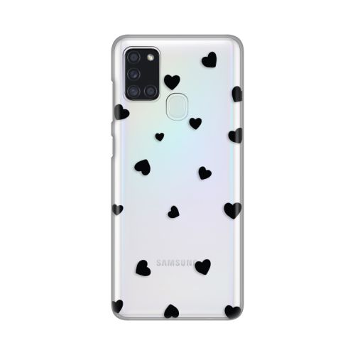 Silikonska futrola - maska print Skin za Samsung A217F Galaxy A21s Hearts