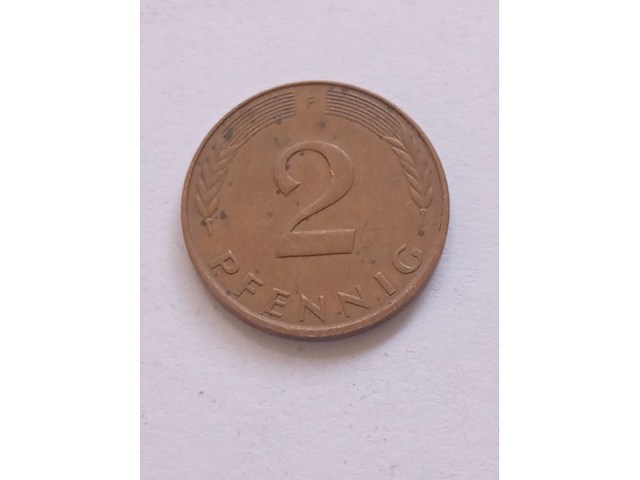 2 Pfennig 1983.g - F - Nemačka -