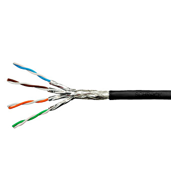 Kabl inst.Cat.7 S/FTP - 1000 Mhz, 4x2xAWG-23, LS0H-3, crni
crni