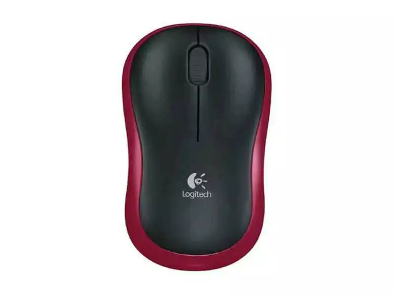 LOGITECH M185 WIRELESS MOUSE RED W