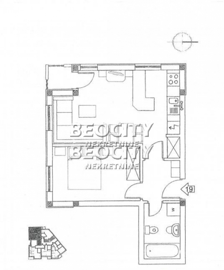 Novi Sad, Novo Naselje, Svetozara Ćorovića, 1. 5, 40m2, 96000EUR