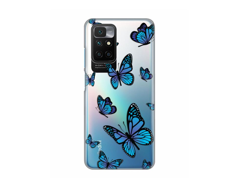 Silikonska futrola PRINT Skin - Xiaomi Redmi 10/Redmi 10 Prime Blue butterfly