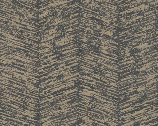 A.S. CRÉATION WALLPAPER «GRAPHICS, BLACK, GOLD, GREY, METALLIC» 386971