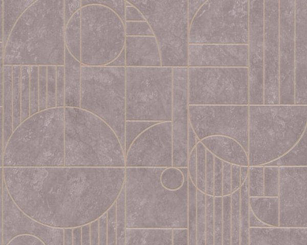 A.S. CRÉATION WALLPAPER «GRAPHICS, COPPER, GOLD, GREY, METALLIC» 386991