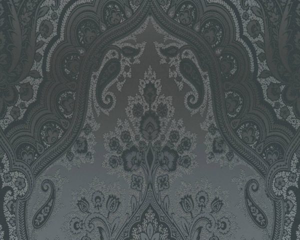 A.S. CRÉATION WALLPAPER «ORNAMENT, BLACK, GOLD, METALLIC» 387085