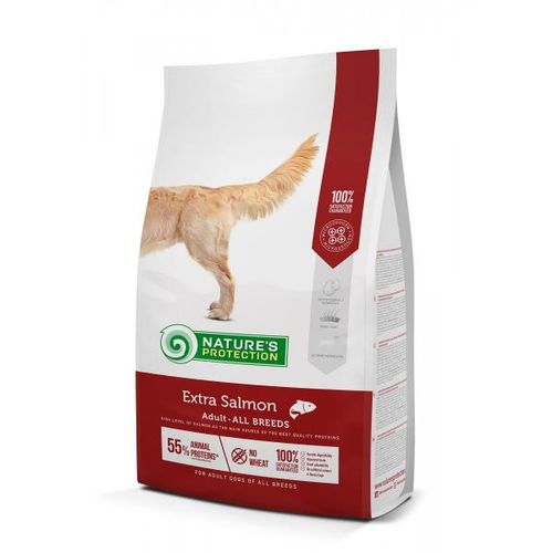 Nature's Protection Super Premium All Breeds Adult Extra Losos, hrana za pse 12 kg