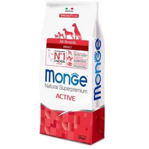 Monge Adult Active Piletina, hrana za odrasle pse 12 kg