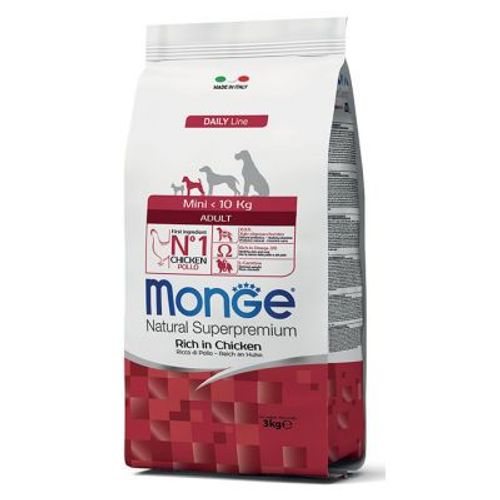 Monge Adult Mini Piletina, hrana za odrasle pse 7.5 kg