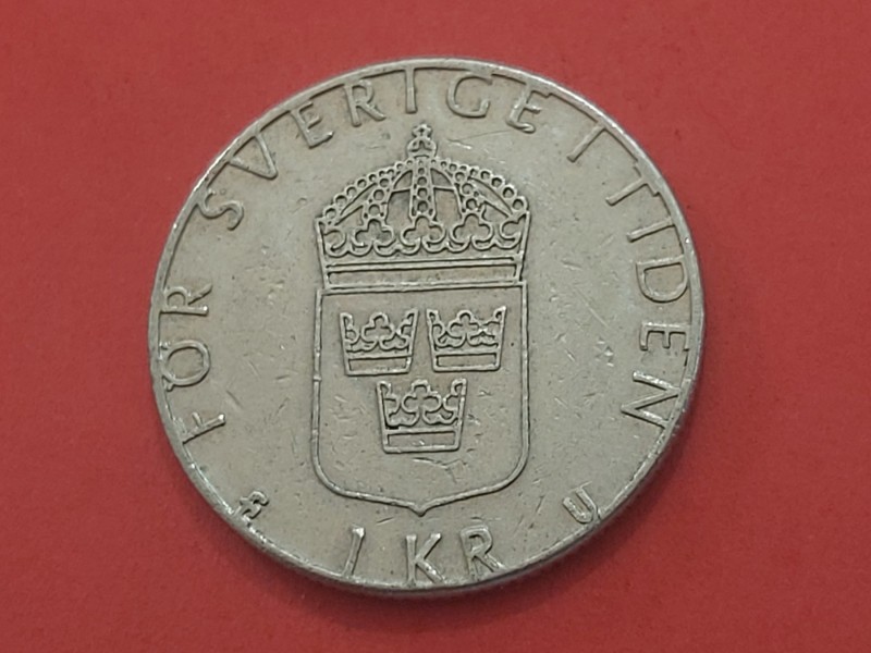 Švedska - 1 kruna 1977 god
