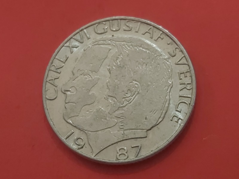 Švedska - 1 kruna 1987 god