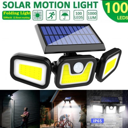 Solarna zidna lampa sa 3 glave FL1725B