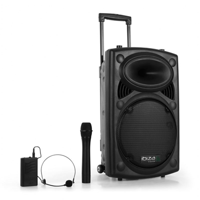 Ibiza Sound PORT12UHF-BT mobilna aktivna zvučna kutija (Komad)