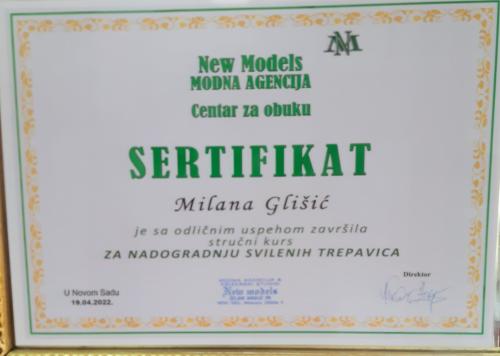 Izdajemo SERTIFIKATE iz oblasti lepote New Models World Academy