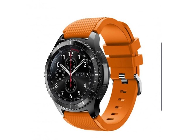 Oranž narukvica Galaxy Watch Huawei Watch 22mm i 20mm