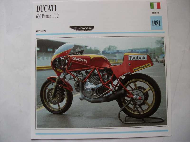 BIKE CARD DUCATI 600 Pantah TT 2