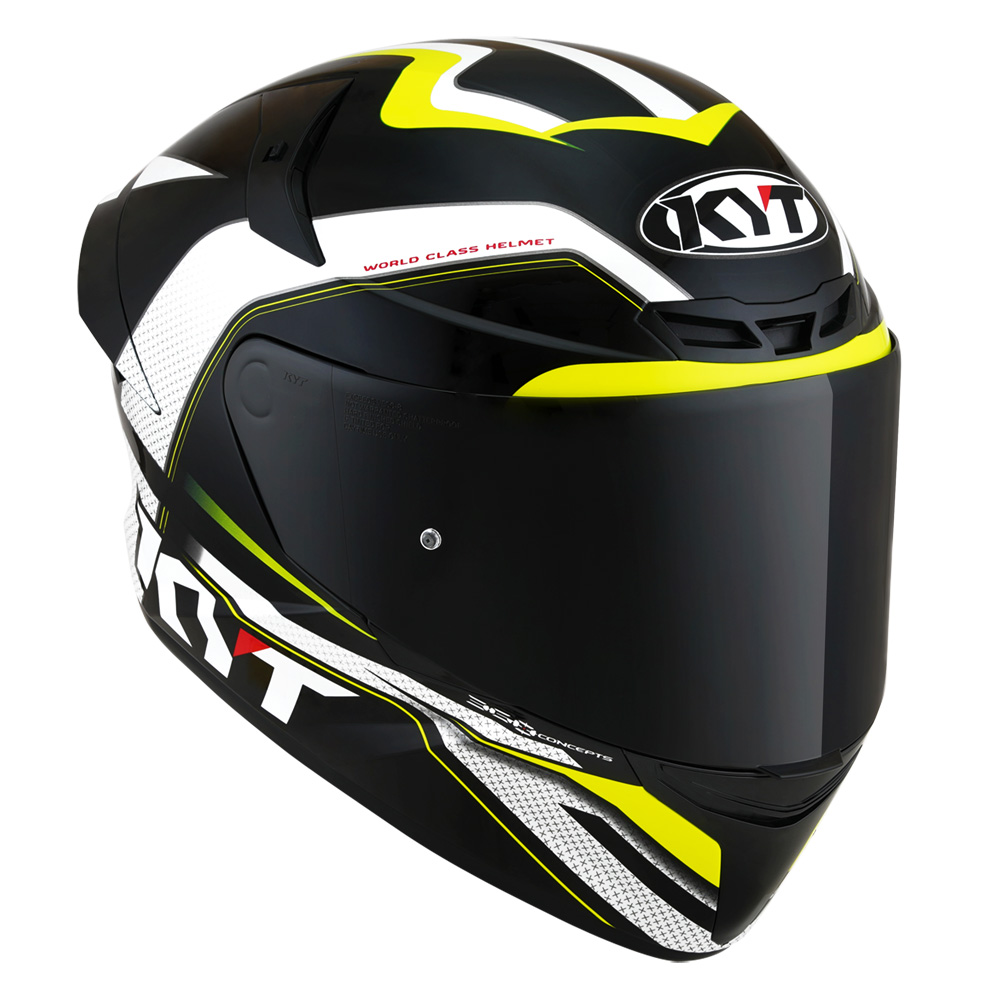 TT-COURSE GRAND PRIX Black Yellow kaciga