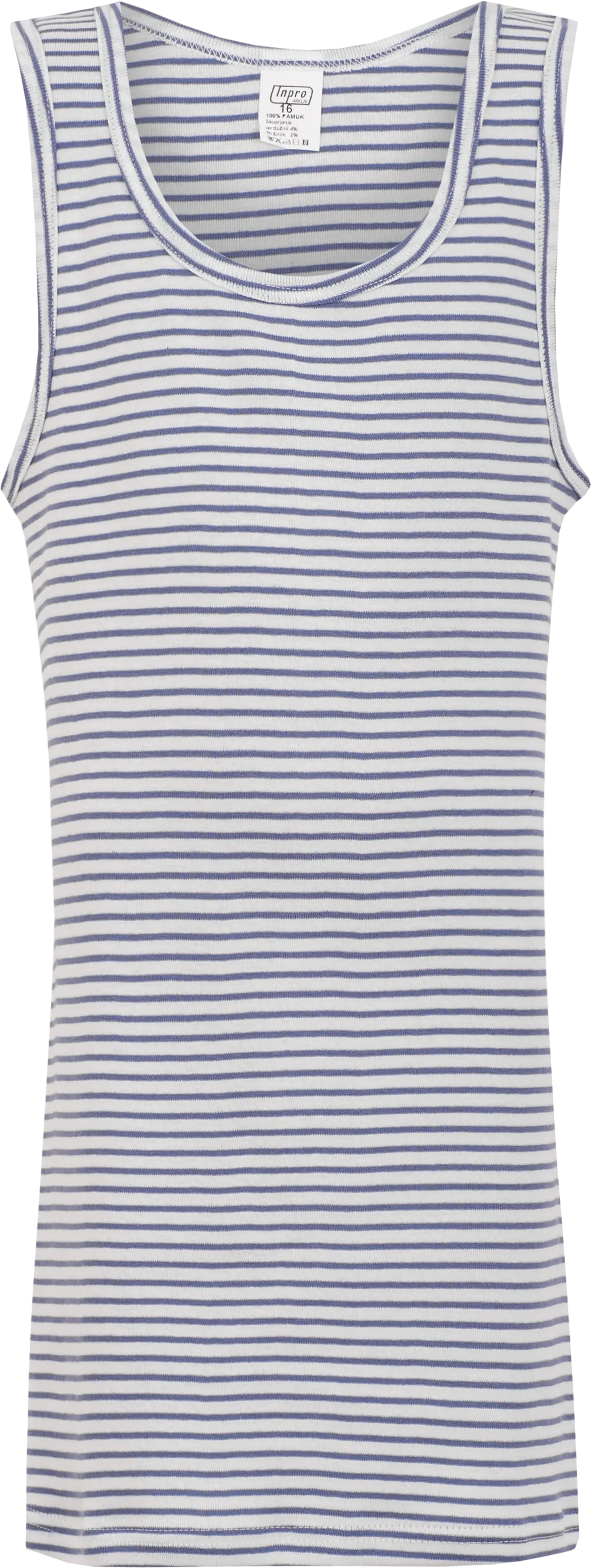 INPRO Dečija pamučna majica na prugice većih veličina plava