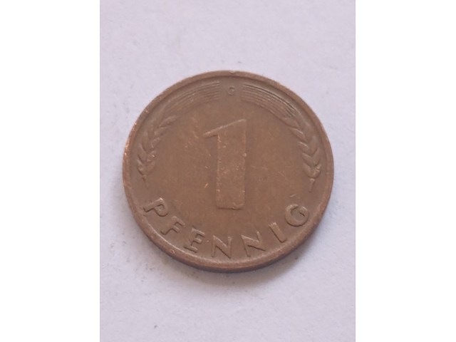 1 Pfennig 1950.g - G - Nemačka -