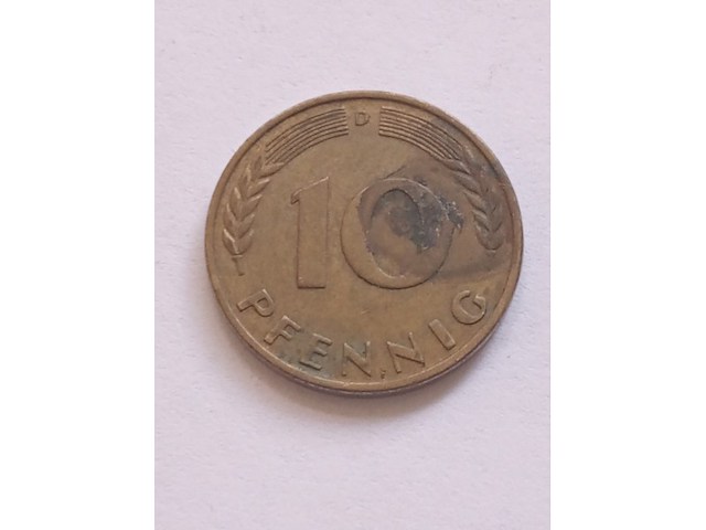 10 Pfennig 1969.g - D - Nemačka -