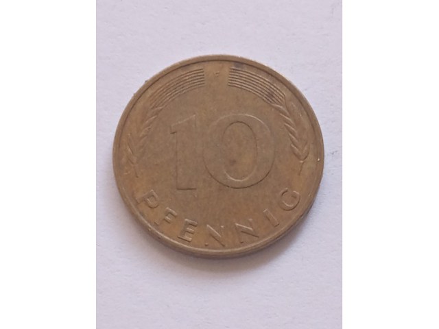 10 Pfennig 1981.g - F - Nemačka -